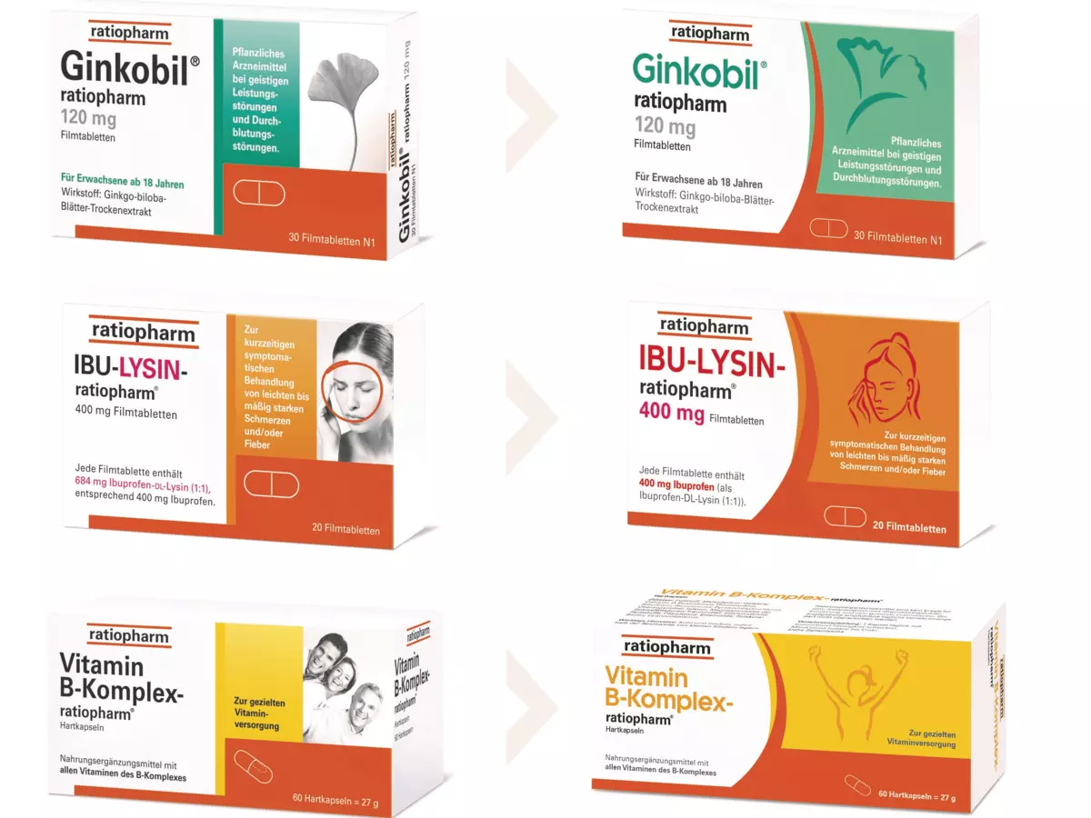 Packungsdesign: Neuer Look für ratiopharm Produkte - PTAheute
